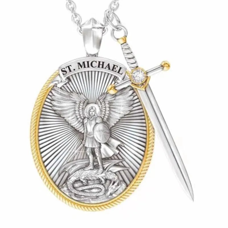 Charlie the Catholic St. Michael The Archangel Pendant Necklace