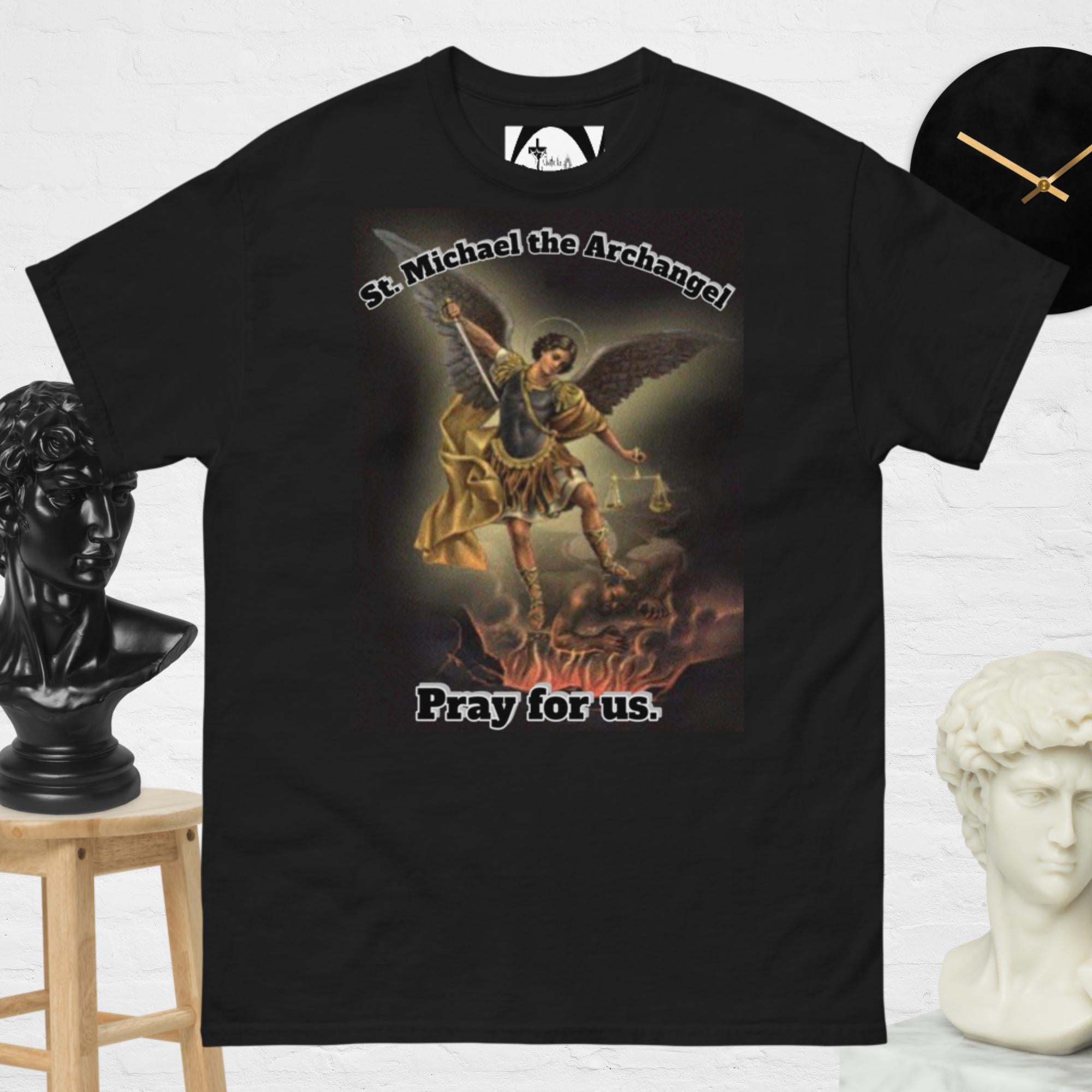 St. Michael the Archangel, Pray for us T-Shirts by Charlie the Catholi ...